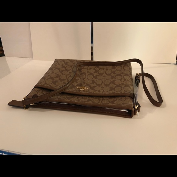 Coach | Bags | Coach Signature File Crossbody Bag | Poshmark